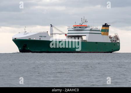 Hurst Point, one of four RO-RO sealift vessels operated by Foreland ...