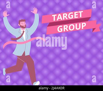 Hand writing sign Target Group. Internet Concept Particular showing ...