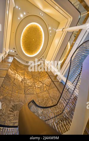 The atrium of the cruise ship Discovery 2 operated by Marella, and part ...