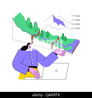 geomorphology science icon vector outline illustration Stock Vector ...
