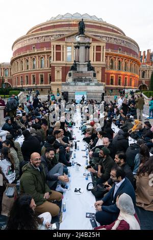 The UK's largest Open Iftar during the Islamic holy month of Ramadan on ...