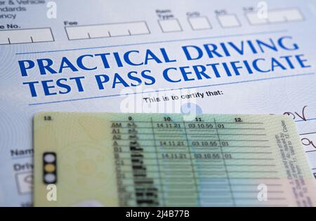 Authentic Practical Driving Test Certificate which is received after ...