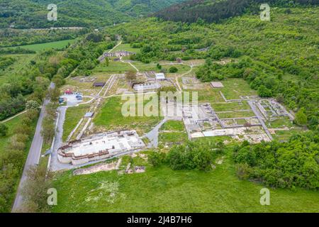 Ruins of The capital city of the First Bulgarian Empire medieval ...