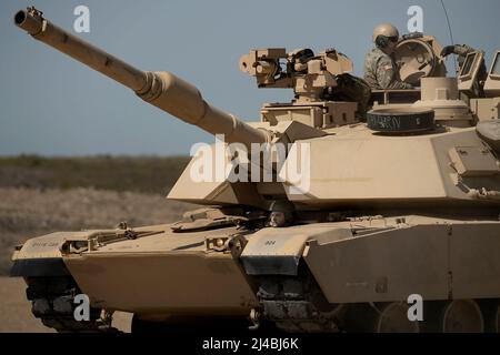 An Idaho Army National Guard tank crew from B Company begins running ...