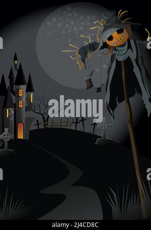 Magic path to house on fantasy floating platform in sky landscape ...