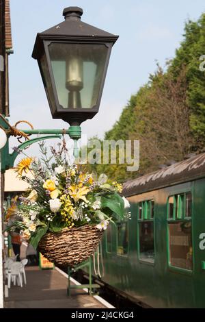 Isfield railway line and Station Stock Photo - Alamy