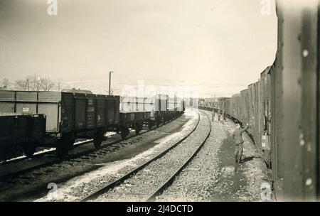 WWII WW2 german soldiers going to Russland by train - 19 february 1942 ...