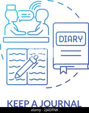 Keep journal concept icon Stock Vector Image & Art - Alamy