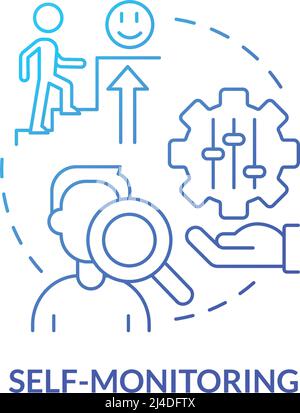 Health monitoring abstract gradient linear concept layout with headline Stock Vector Image & Art ...