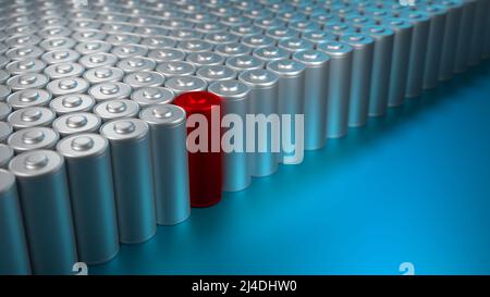 Dead Lithium Battery cell - electrical power supply of rechargeable ...
