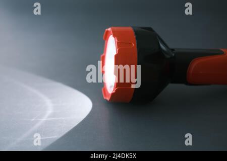 a tourch light on a black background Stock Photo - Alamy