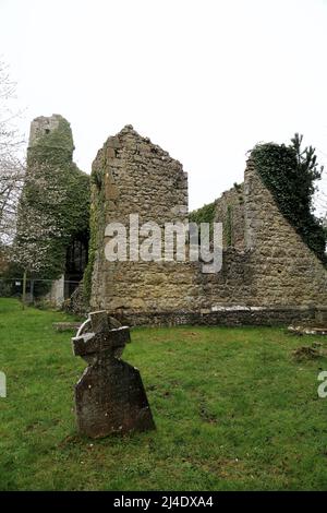 The ruins of St. Mary's Church, Little Chart, Kent Stock Photo - Alamy