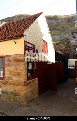 Fortunes Whitby Kippers Smokehouse at Whitby Yorkshire England Stock ...