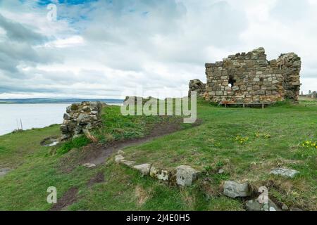 Osborne's Fort, Holy Island Stock Photo - Alamy