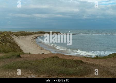 Keel Head beach on Holy Island, Northumberland Stock Photo - Alamy