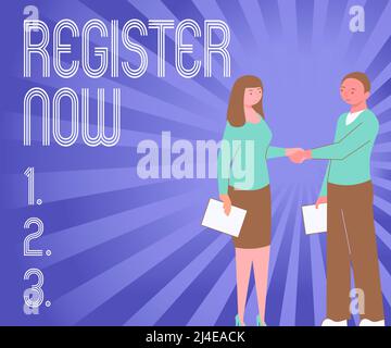 SIGN ME UP NOW text written in a red speech bubble stamp Stock Photo ...