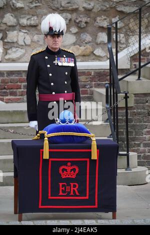 The Resident Governor of the Tower of London, Brigadier Andrew Jackson ...