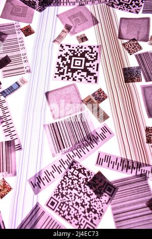 QR Code, Barcode, Security Tag, Transparent Stock Photo - Alamy