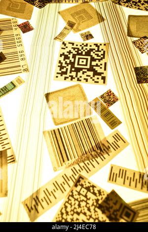 QR Code, Barcode, Security Tag, Transparent Stock Photo - Alamy