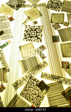 QR Code, Barcode, Security Tag, Transparent Stock Photo - Alamy