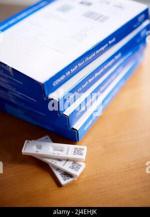 Box of lateral flow test / LFT / LFD / lateral flow device kit for ...