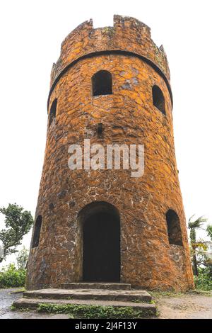 Mt Britton Lookout tower El Yunque National Forest Puerto Rico overcast ...