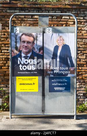 Official boards for 2022 French presidential election. France Stock ...