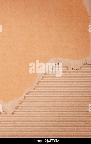 Brown corrugated cardboard background - vertical Stock Photo - Alamy