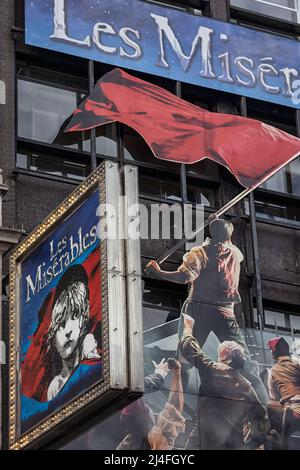 Les Miserables musical in Sondheim Theatre in Shaftesbury Avenue, a ...
