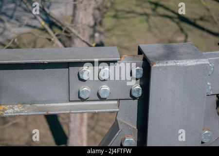 Detail of steel walkway plate Stock Photo - Alamy