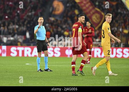 Referee Jose Maria Sanchez during the UEFA Champions League quarter ...