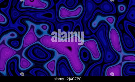 Abstract colorful paint reactions, psychedelic liquid light dance ...