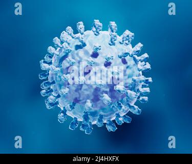 Liver with Hepatitis virus. Structure of the hepatitis B virus. 3d ...