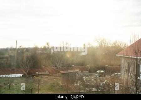 Overgrown cluttered messy Garden example Stock Photo - Alamy