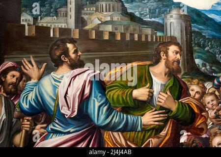 particolare da “San Paolo e San Barnaba a Listra” - olio su tela ...