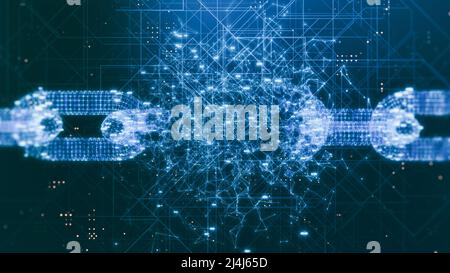 3D Hacking code data flow stream on black. Screen with typing coding ...