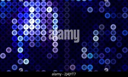 Abstract round shaped buttons flickering backgrounds, seamless loop ...