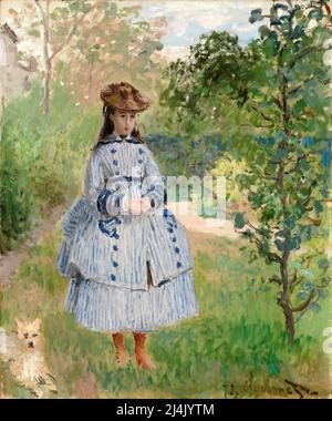 Girl with Dog, Claude Monet. 1873 Stock Photo - Alamy