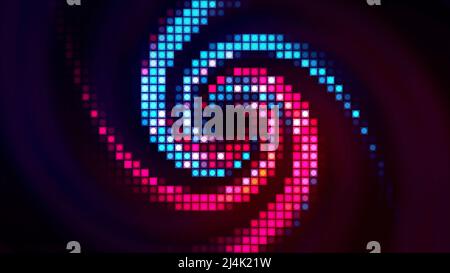 Swirling colorful pixelated retro background, seamless loop. Motion ...