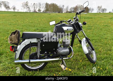 GDR Motorcycle MZ TS Stock Photo - Alamy