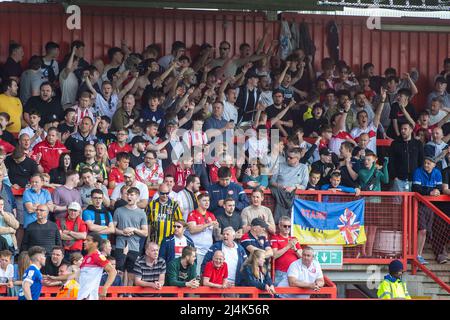 Traditional standing terrace at English football stadium Stock Photo ...