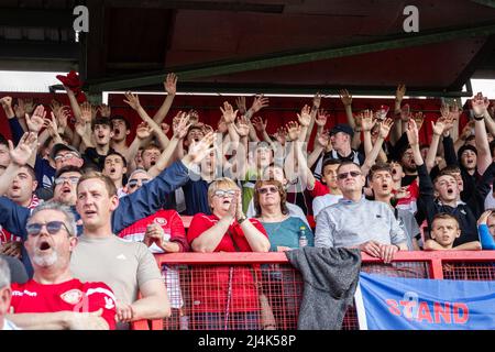 Traditional standing terrace at English football stadium Stock Photo ...