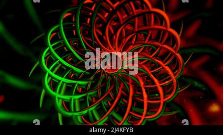 Beautiful iridescent background of dots. Motion. Stylish background ...