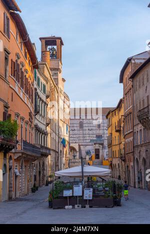 Corso Pietro Vannucci in the old town centre, Perugia, Umbria, Italy ...