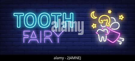 Tooth fairy neon sign Stock Vector Image & Art - Alamy
