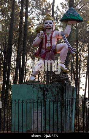 The statue of Lord Hanuman at Shreenagar, Tansen, Palpa Stock Photo - Alamy