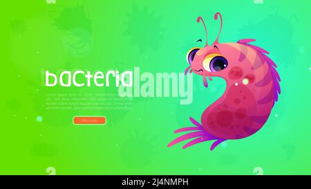 Pink virus background design, Bacterium organism molecule microbe cell ...