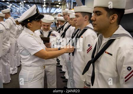 US Navy Chief Engineman assigned to Assault Craft Unit One (ACU-1 ...