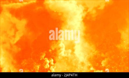Bright war or battle actions backdrop with burning fire of fire ...