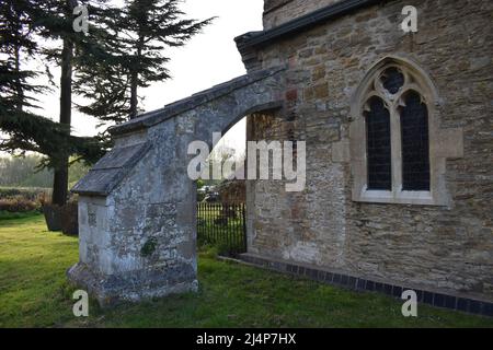 Stained glass window, St Lawrence Church, Tubney, Oxfordshire, UK Stock ...